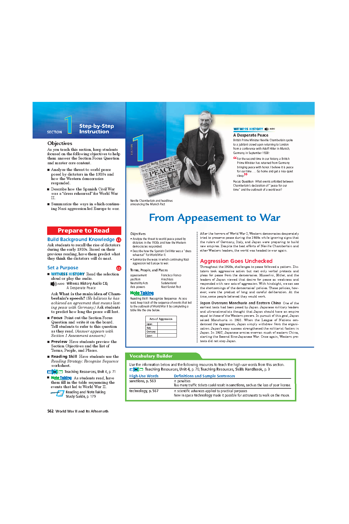 WWII Webquest - chapter-14-section-1 - 562 World War II and Its Aftermath ####### Vocabulary ...