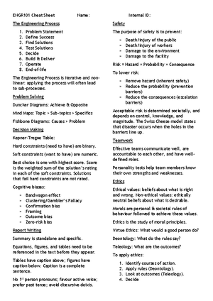 ENGR101 Assignment 3 Catapult sample report 2023 - Foundations of ...
