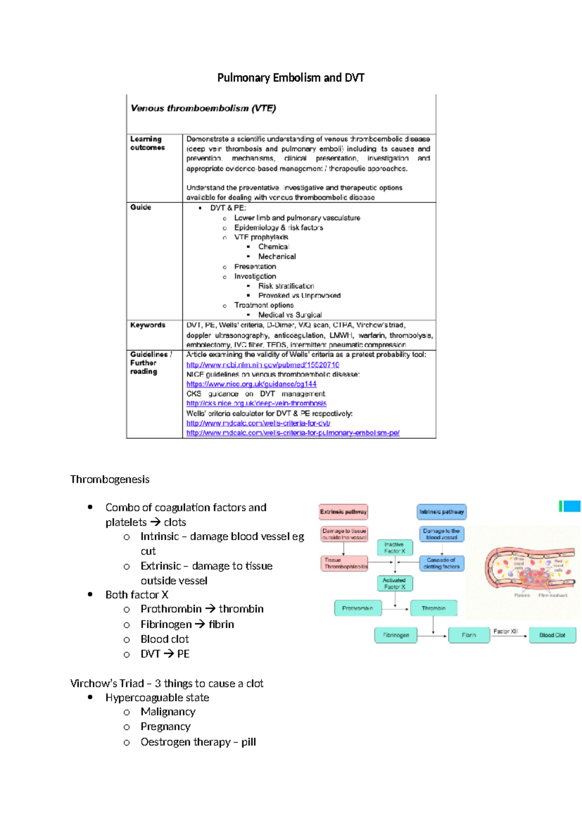 Venous Thromboembolism (VTE) - Pulmonary Embolism and DVT ...
