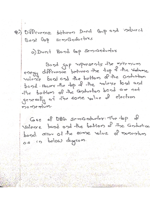 Ssd - Assignment for solid state devices - Solid State Devices - Studocu