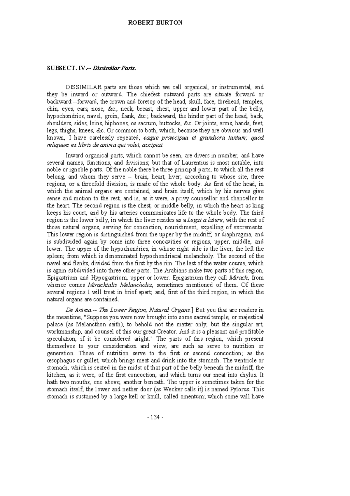 The anatomy of melancholy 27 - ROBERT BURTON SUBSECT. IV.- Dissimilar ...