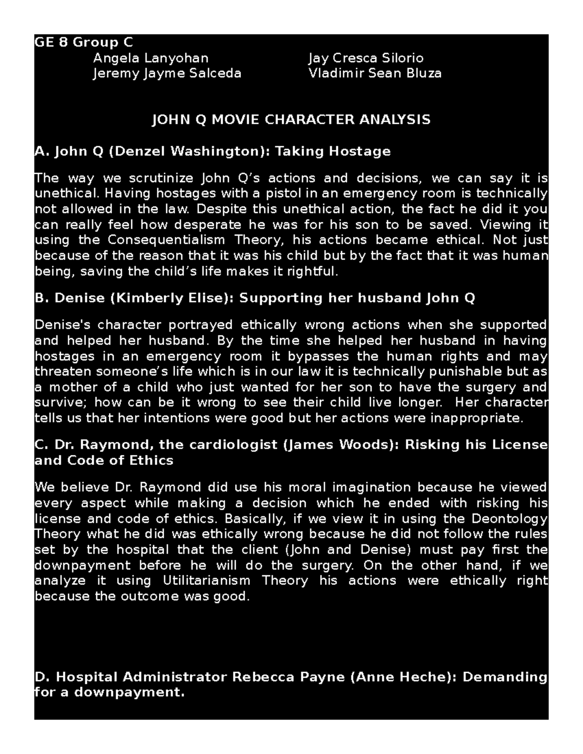 GE8 Project - LECTURE - GE 8 Group C Angela Lanyohan Jeremy Jayme ...