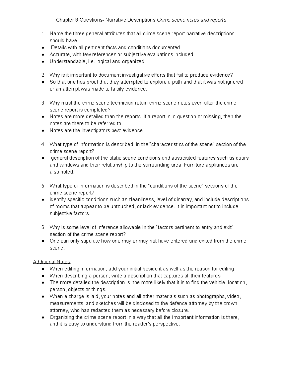 FOID 1006- Chapter 8 Questions - Chapter 8 Questions- Narrative ...