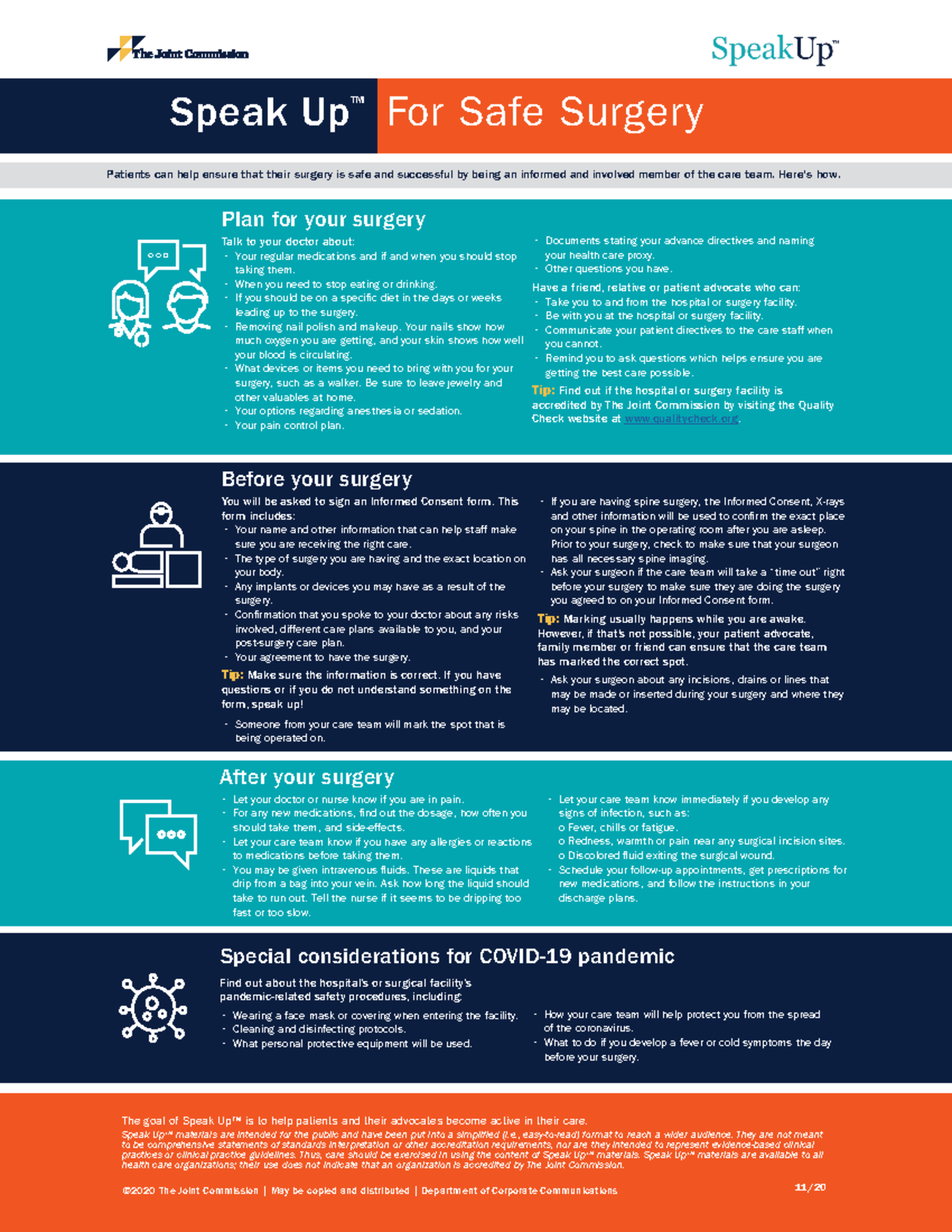 Speak+Up+For+Safe+Surgery 20 - Plan for your surgery Talk to your ...