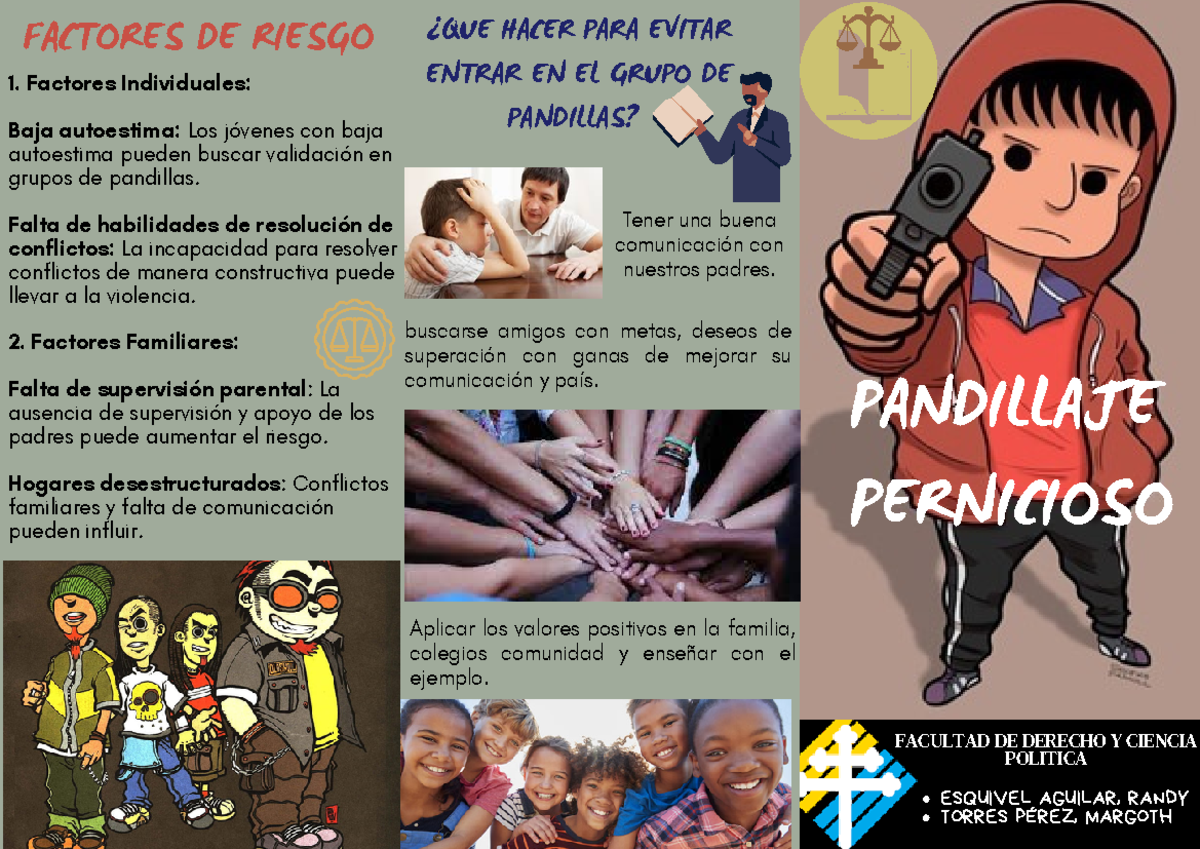 Triptico Pandillaje 8A - PANDILLAJE PERNICIOSO ESQUIVEL AGUILAR, RANDY ...
