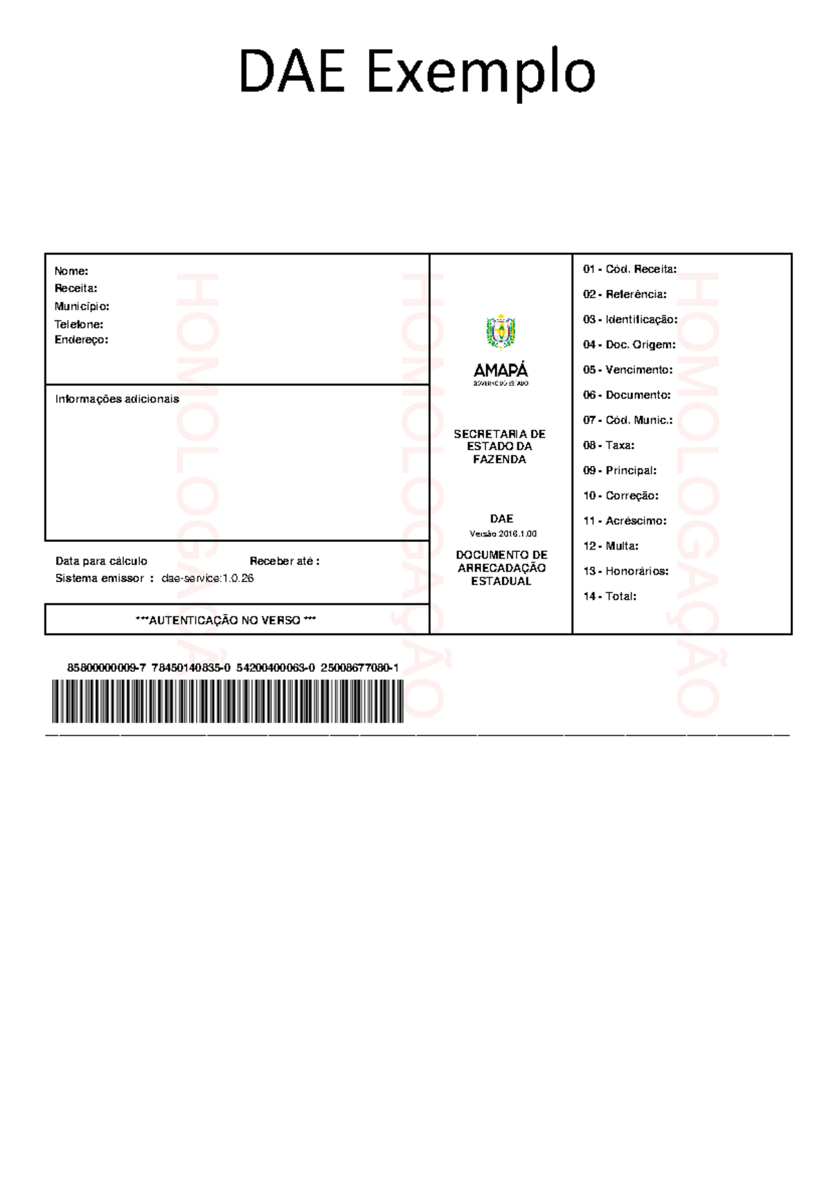 DAE - 461784 c1-68f5 - DAE Exemplo Data para cálculo Informações ...