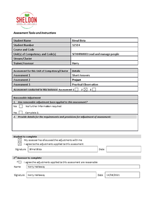 Sample Cookery GTE Statement - GENUINE TEMPORARY ENTRANT (GTE ...