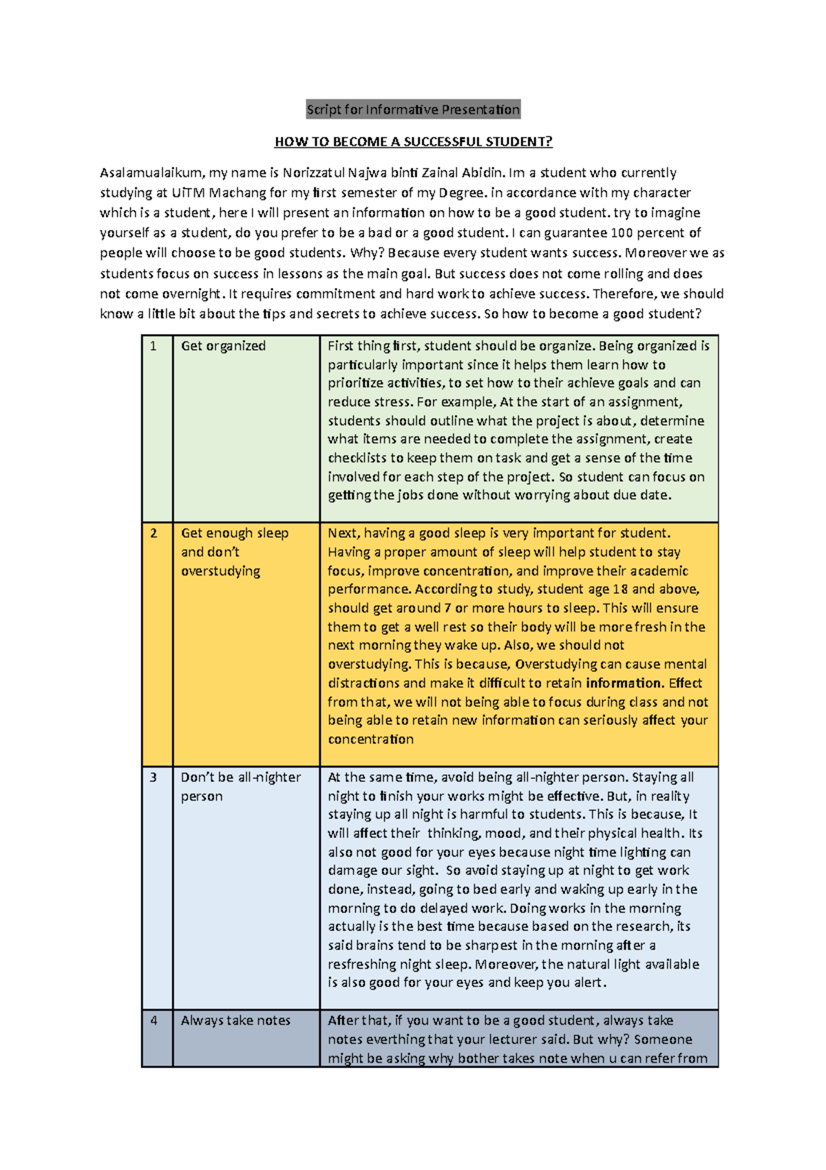 Script for Informative Presentation (Autosaved) - Script for ...