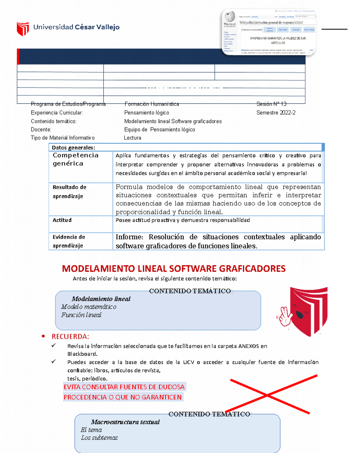 S13 GUIA informativo -Sesión 13 -2022-2 - CONTENIDO TEMÁTICO ...