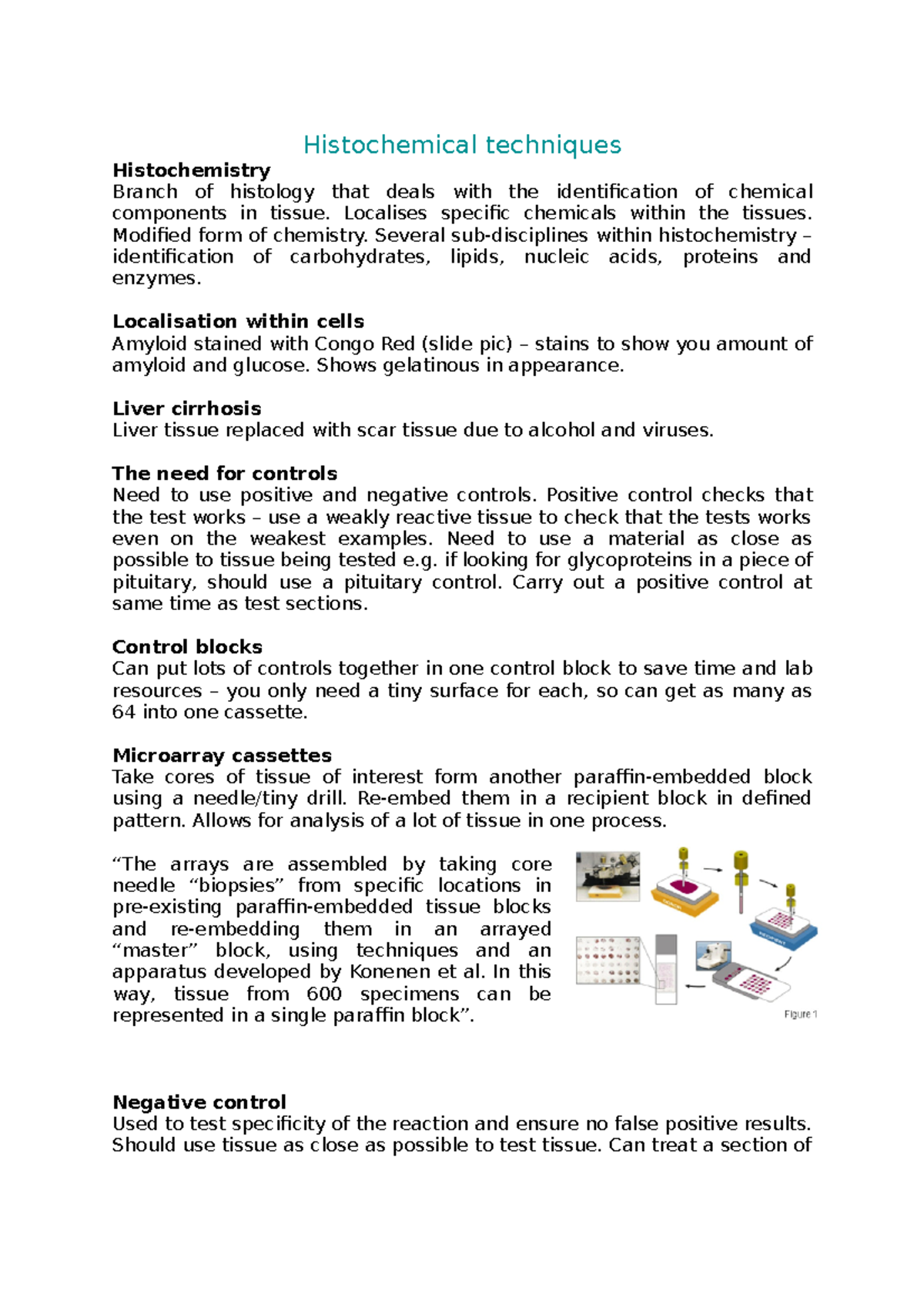 Week 15 Histochemical techniques - Histochemical techniques ...