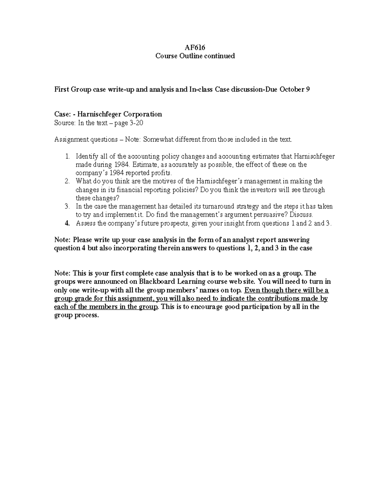 AF616%20First%20Gp%20Case%20Assignment%20-%20Harnischfeger - AF Course ...