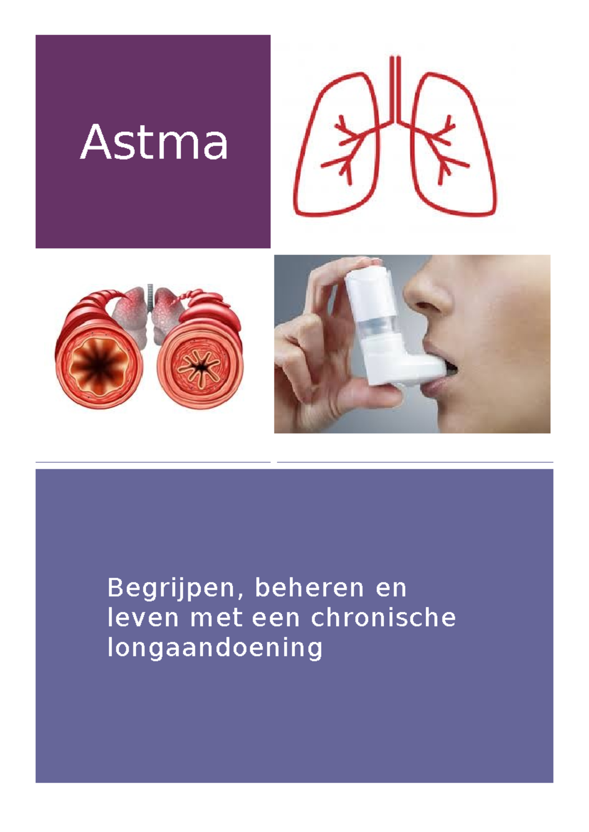 Astma - Folder - Astma Begrijpen, beheren en leven met een chronische ...