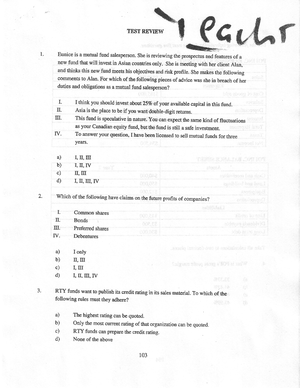 mock exam for banking entry - - Studocu