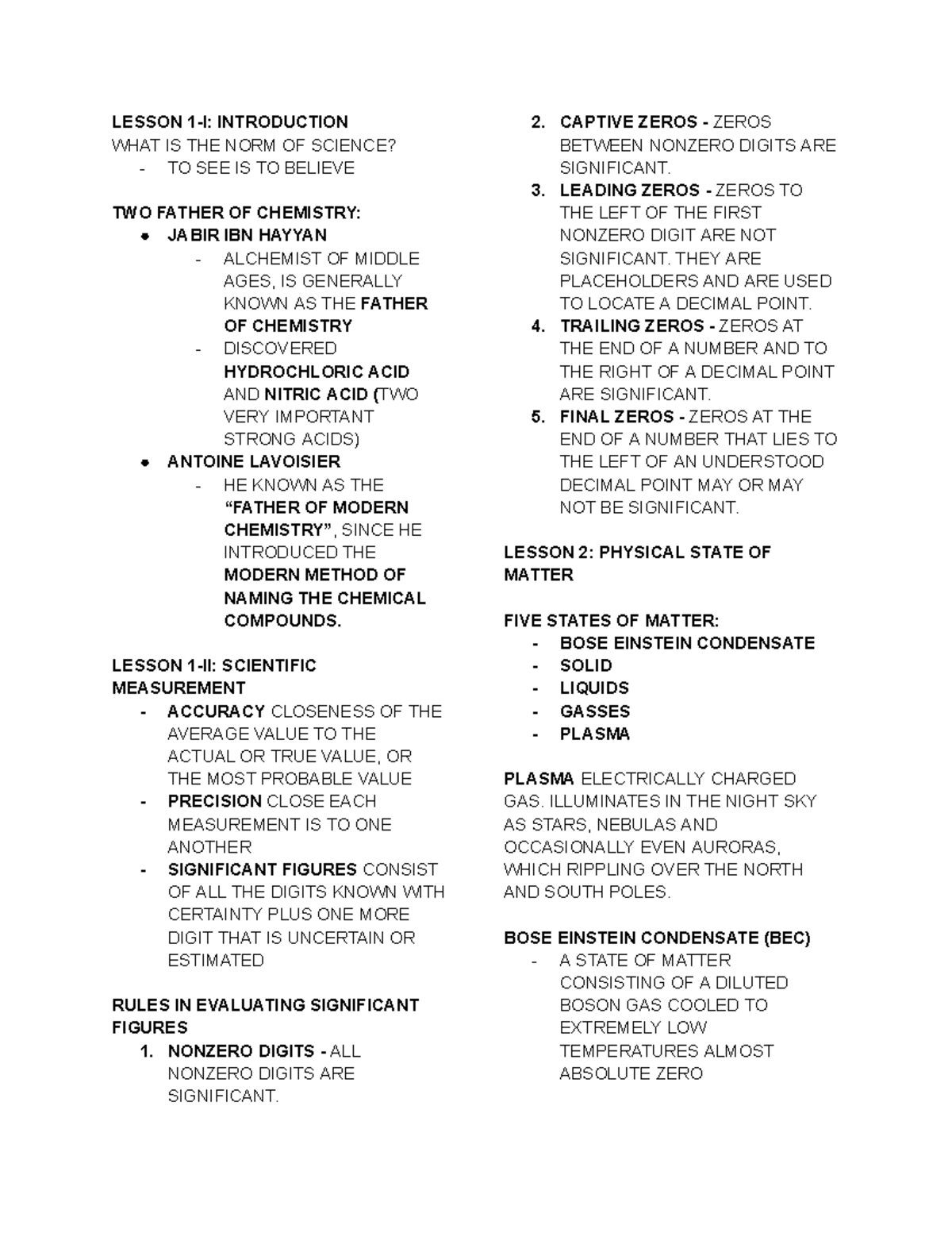Org Chem Finals reviewer - LESSON 1-I: INTRODUCTION WHAT IS THE NORM OF ...