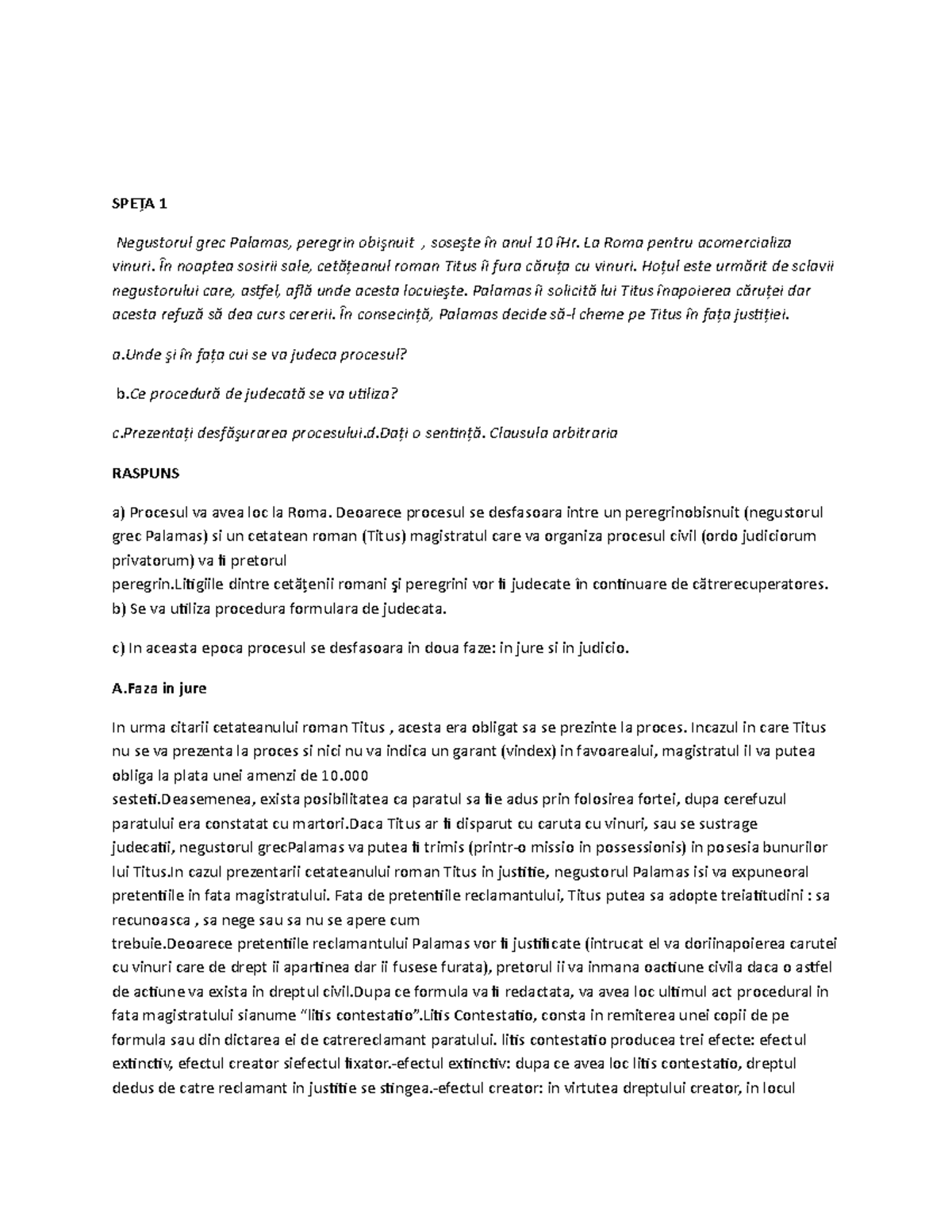 2006 52213 Spete Drept Roman - SPEŢA 1 Negustorul grec Palamas ...