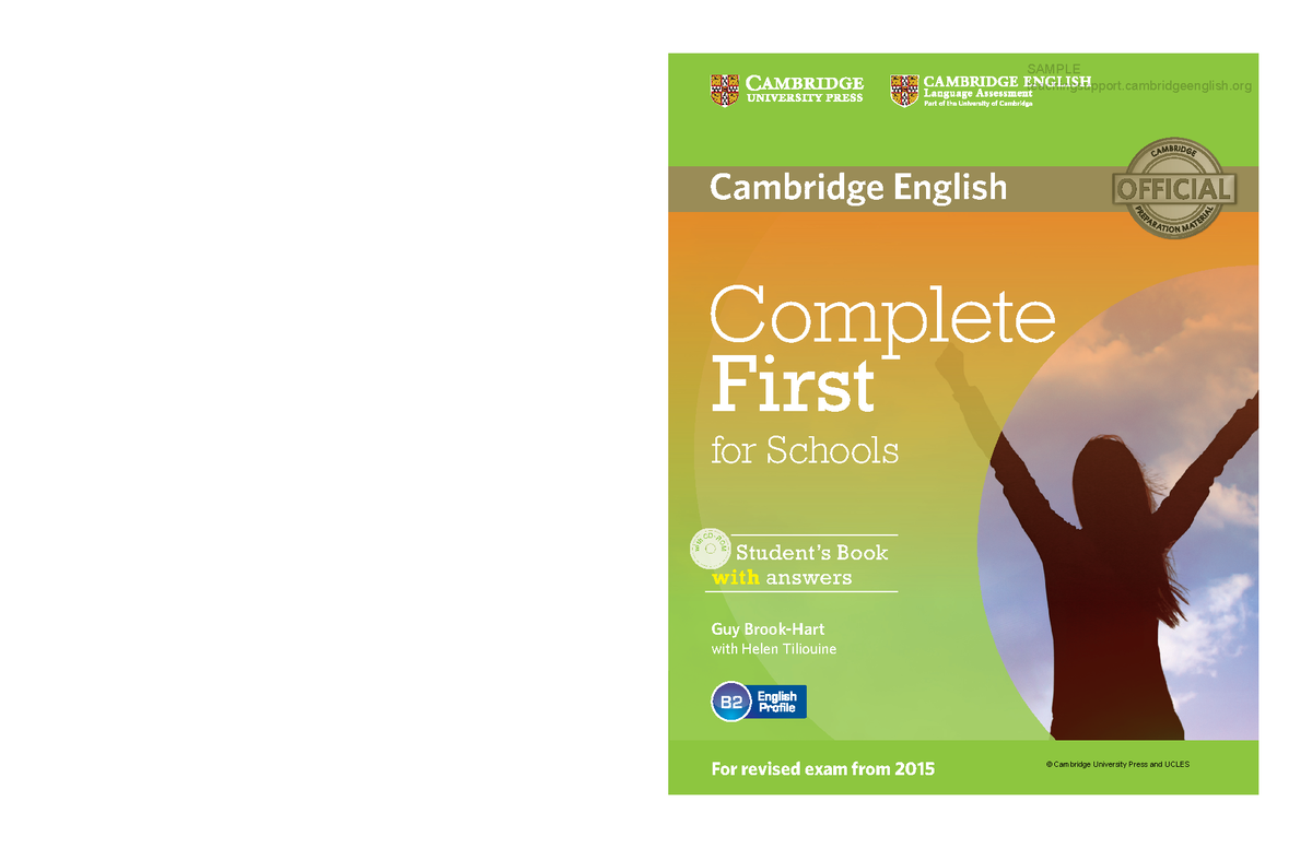 Sample-complete first - ####### B Guy Brook-Hart with Helen Tiliouine ...