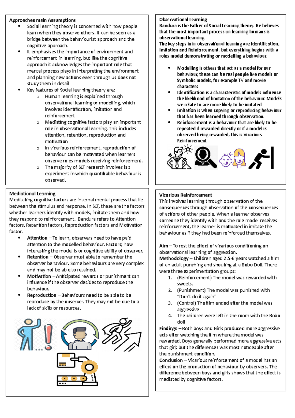 Social Learning Approach - Vicarious Reinforcement This involves ...