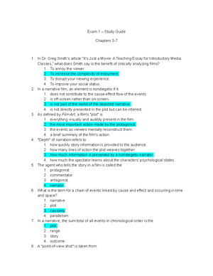Flim Aesthetics + Analysis Cinematography Notes - BLOCKING - Using in ...