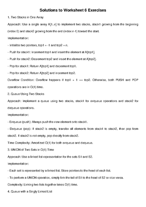 Worksheet 7 - 2022 - TTF Exercises Algorithms & Data Structures Fall ...