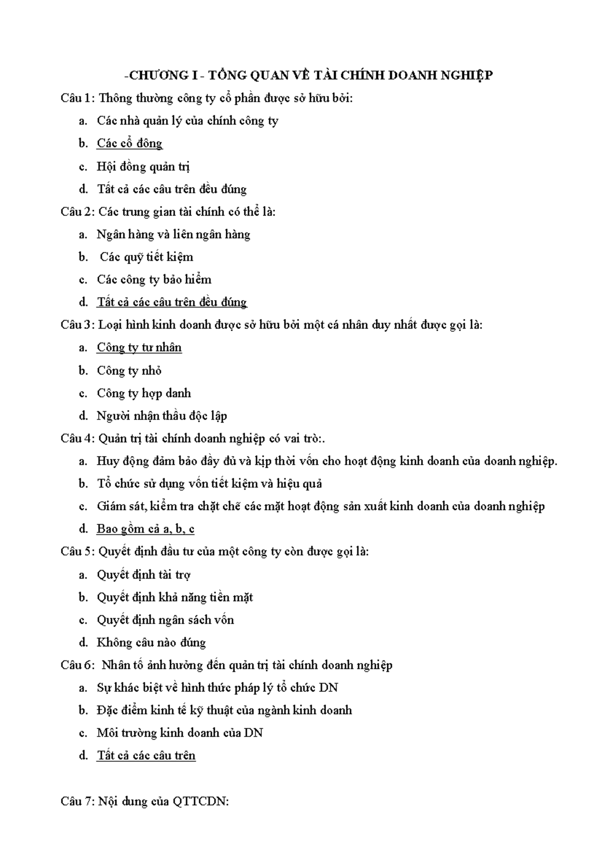 [123doc] - 300-cau-trac-nghiem-quan-tri-tai-chinh-theo-chuong-co-dap-an -CHƯƠNG I - TỔNG QUAN VỀ ...