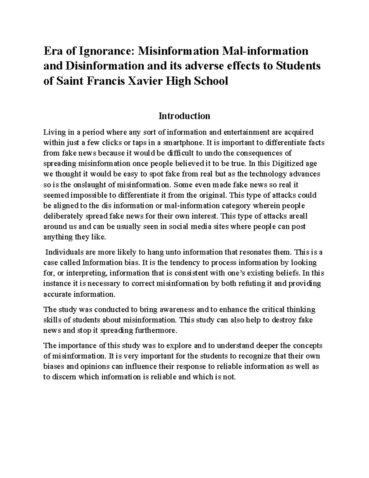 0 305812 - FOR more information - Era of Ignorance: Misinformation Mal ...