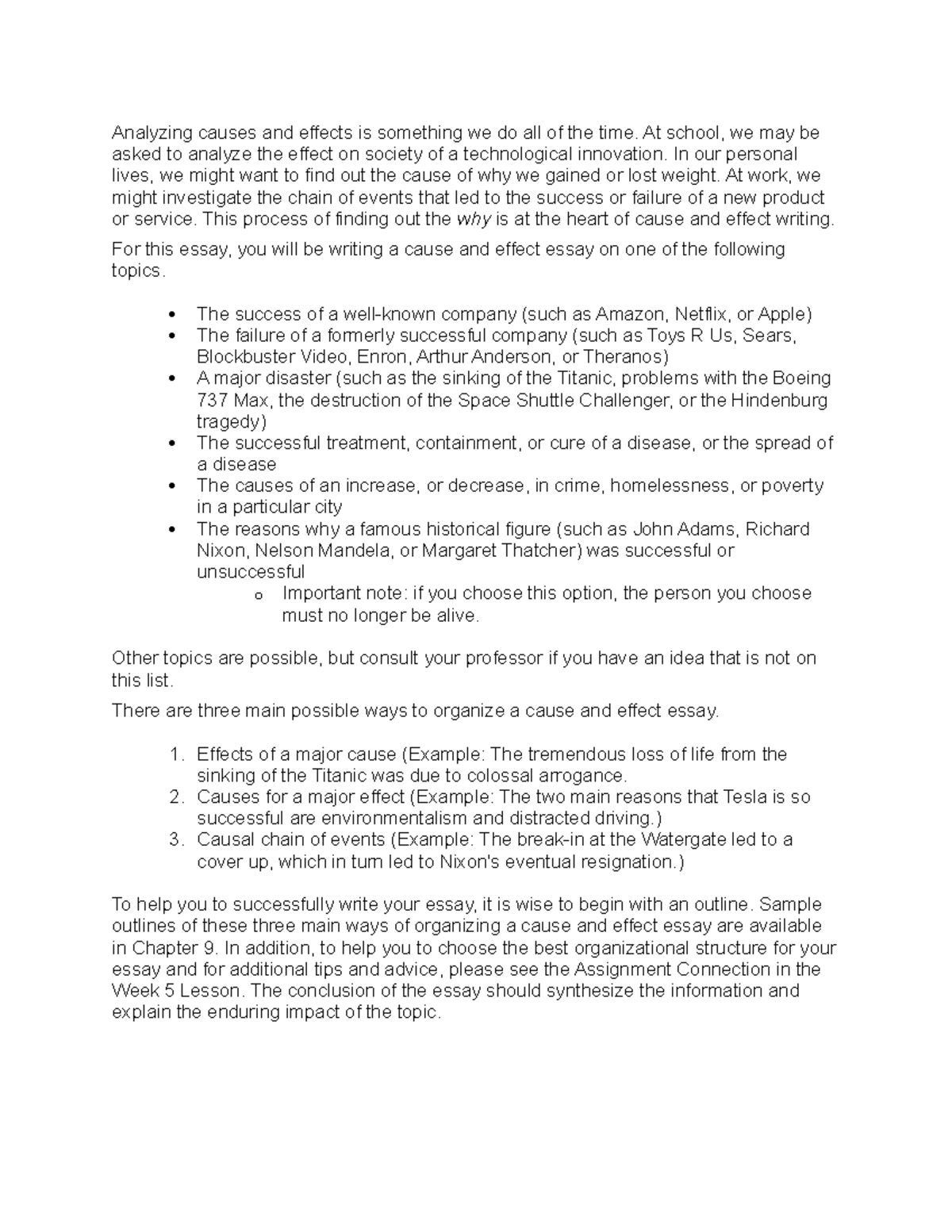 Cause and Effect Rubrics - Analyzing causes and effects is something we ...