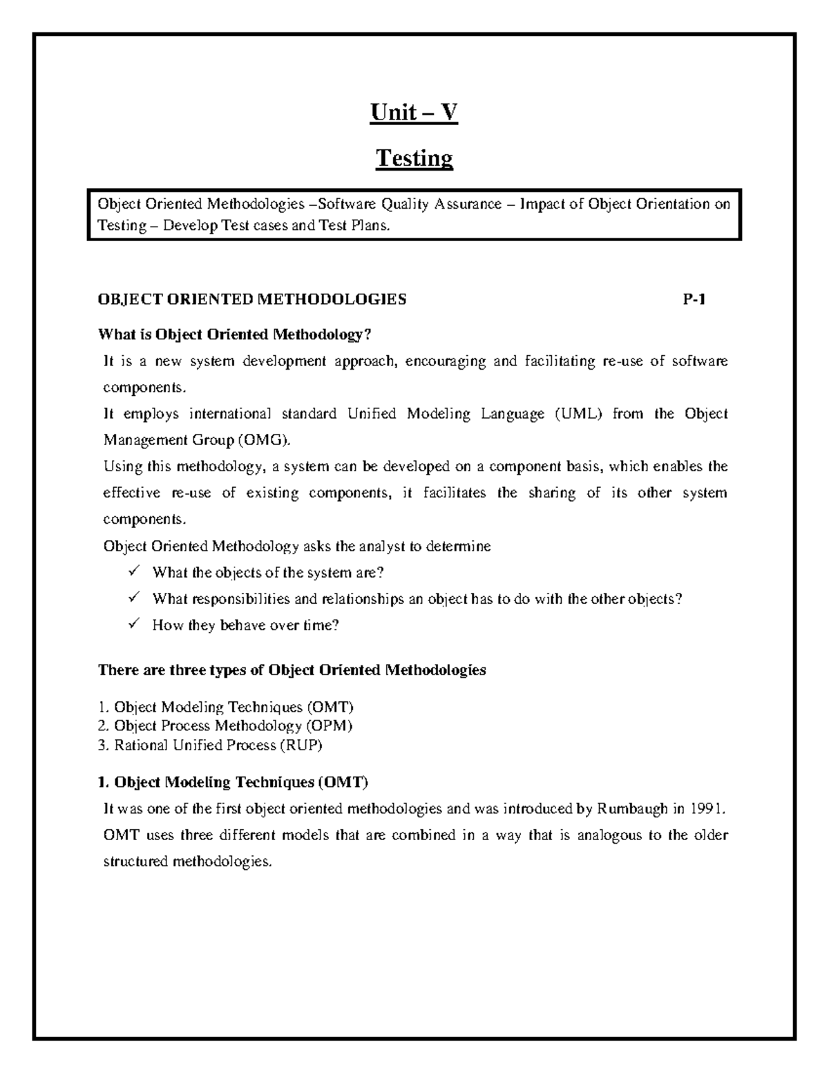 cs8592-unit-v-njgi-unit-v-testing-object-oriented-methodologies