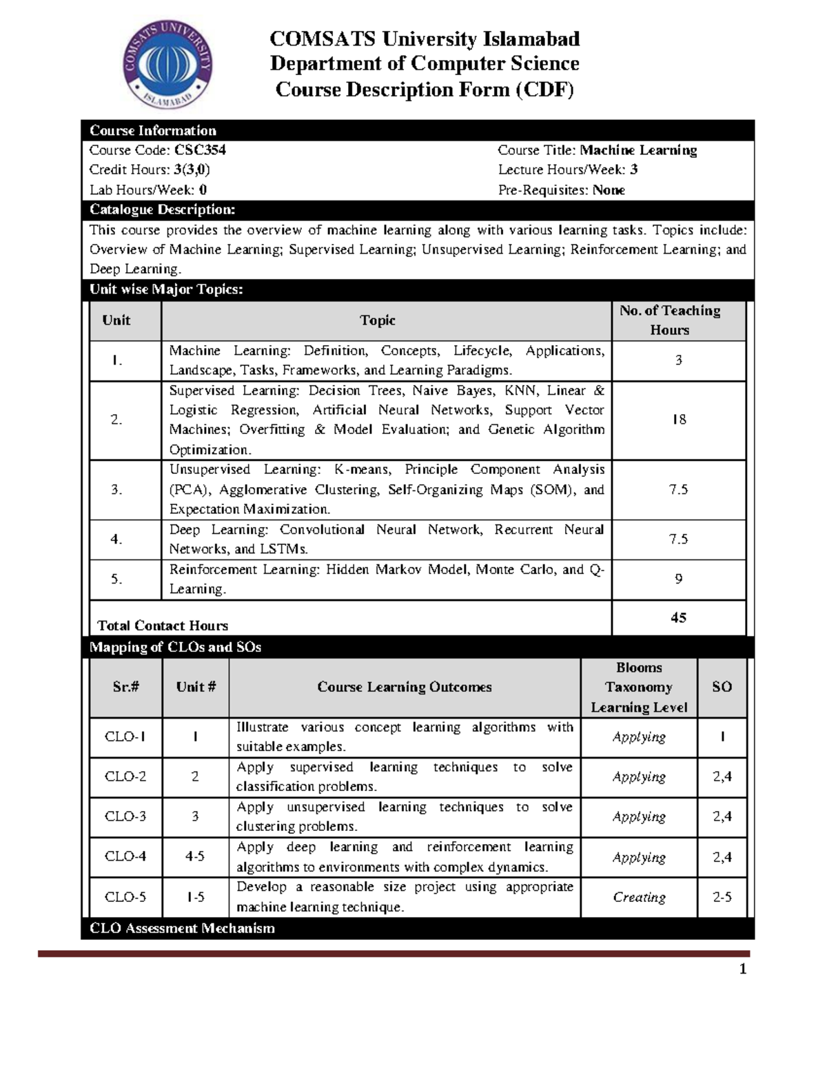 133250077789778936 - example - 1 Course Information Course Code: CSC354 ...