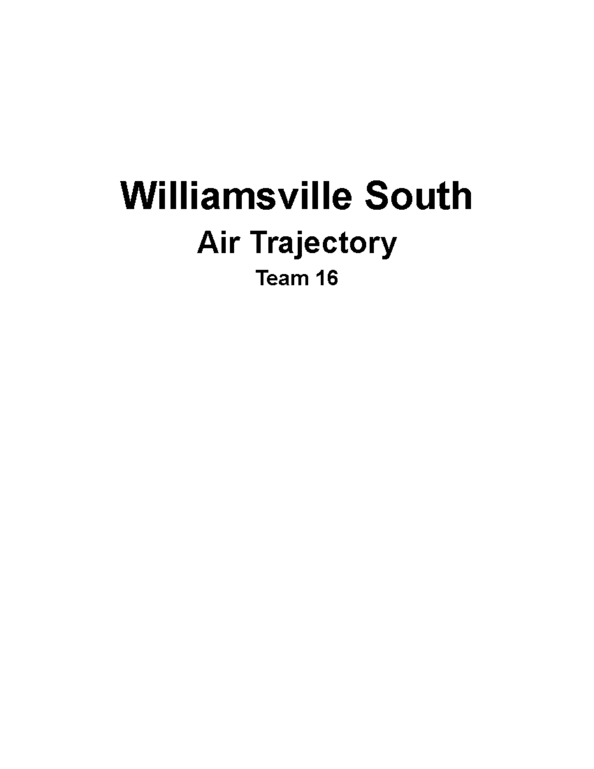 Air Trajectory DL States 2024 - Williamsville South Air Trajectory Team ...