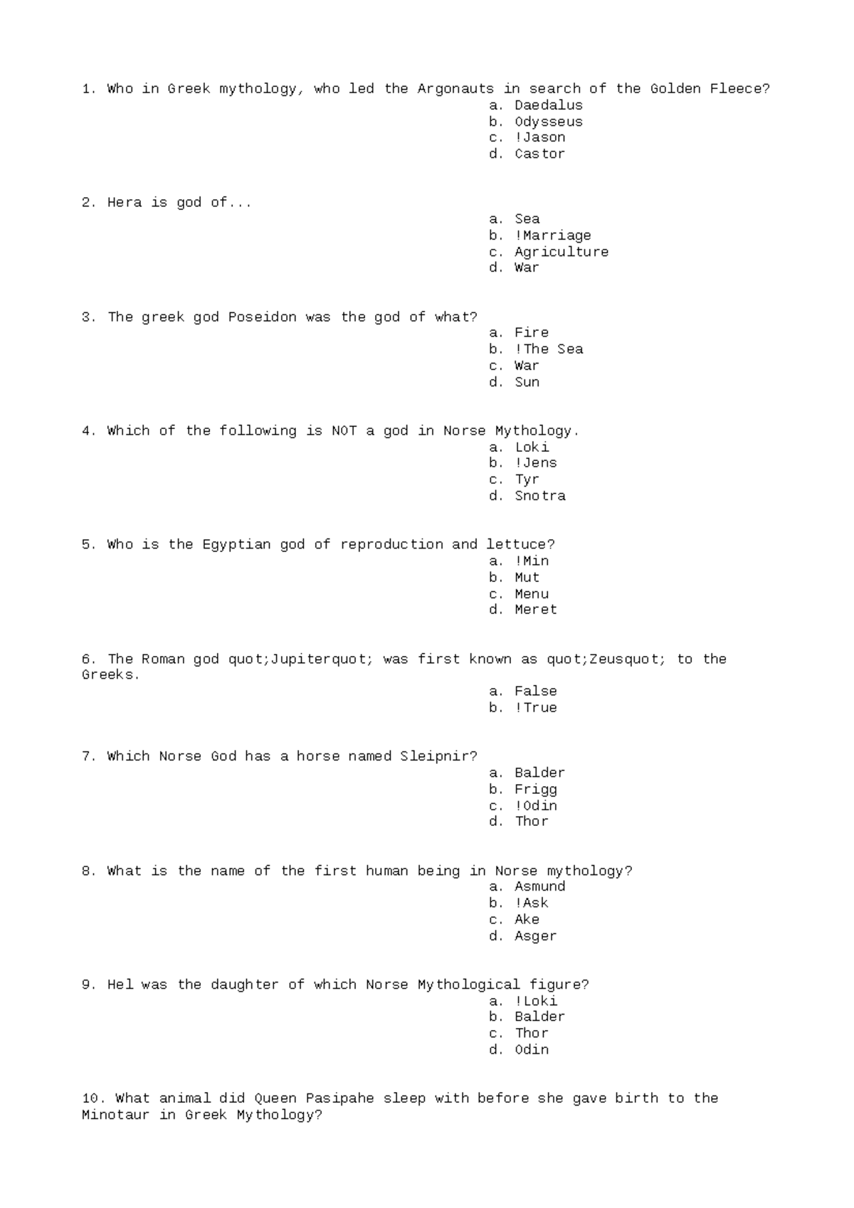 CPE122 Study Guide 2 - N/A - Who in Greek mythology, who led the ...