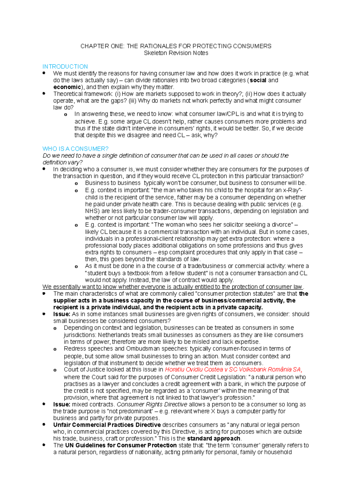 Rationales Revision Doc - Nottingham - Studocu