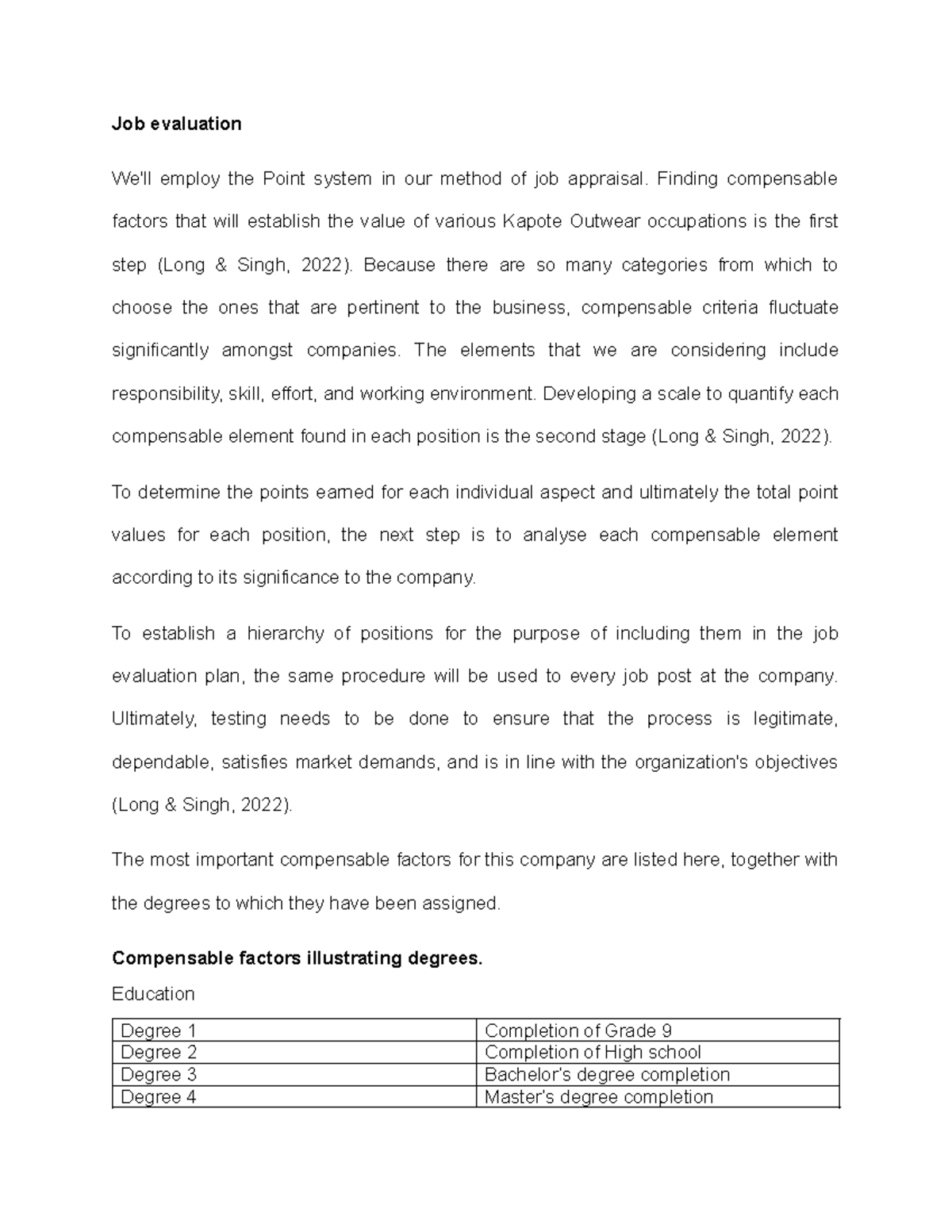 Part 3 Job Evaluation - Compensation Part 3 - Job evaluation We'll ...