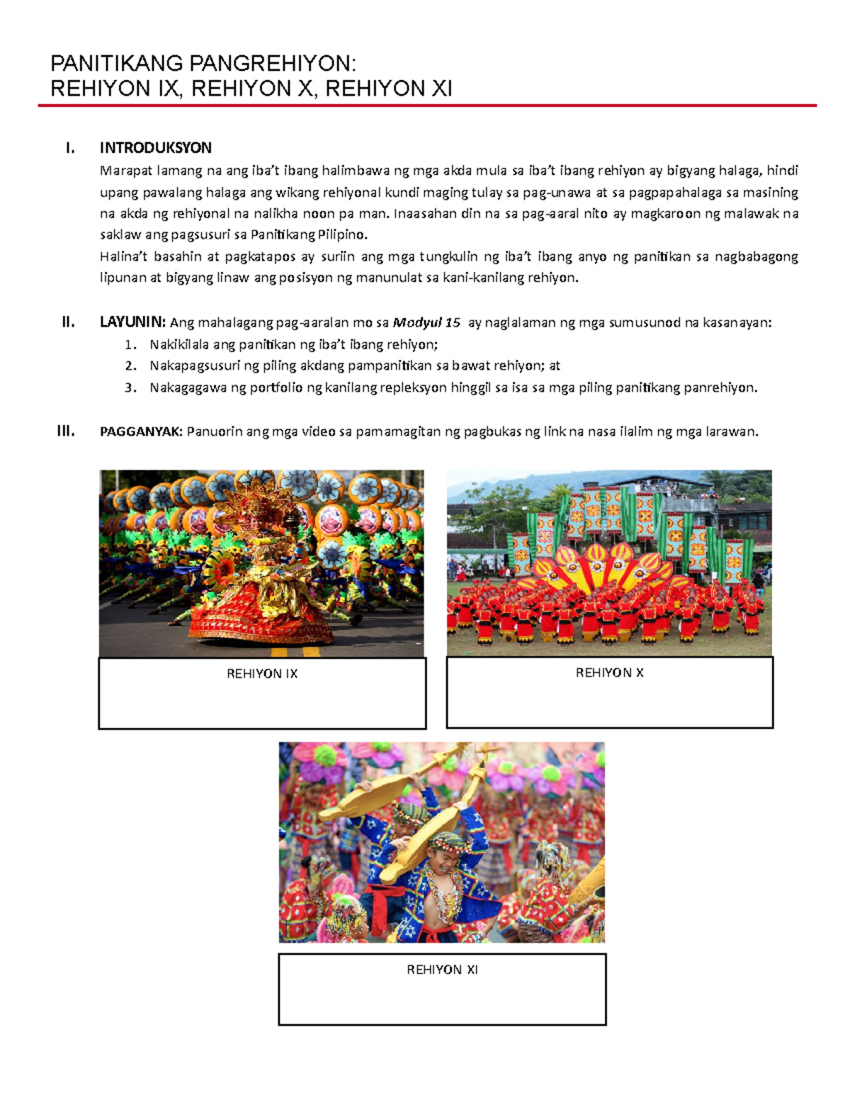 Panitikang Pangrehiyon part 2 - PANITIKANG PANGREHIYON: REHIYON IX ...