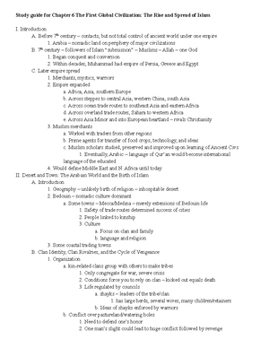 Outline for Chapter 10 - A New Civilization Emerges in Western Europe ...