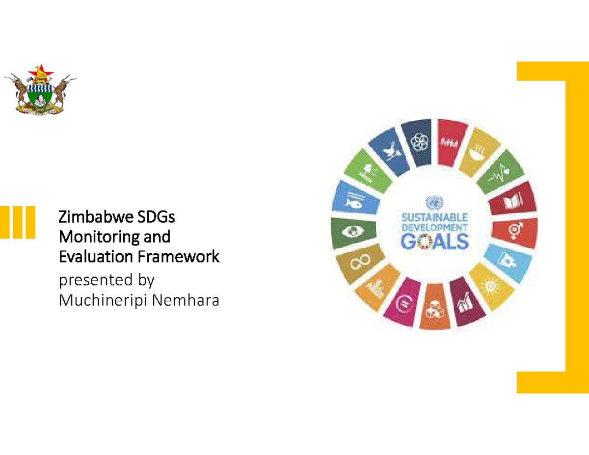 SDG ME Framework Presentation.Vic Fallspptx November 2021 Muchineripi Nemhara - Read-Only ...