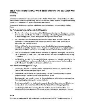 Environmental Literacy-Revision notes - ENVIRONMENTAL LITERACY Learning ...