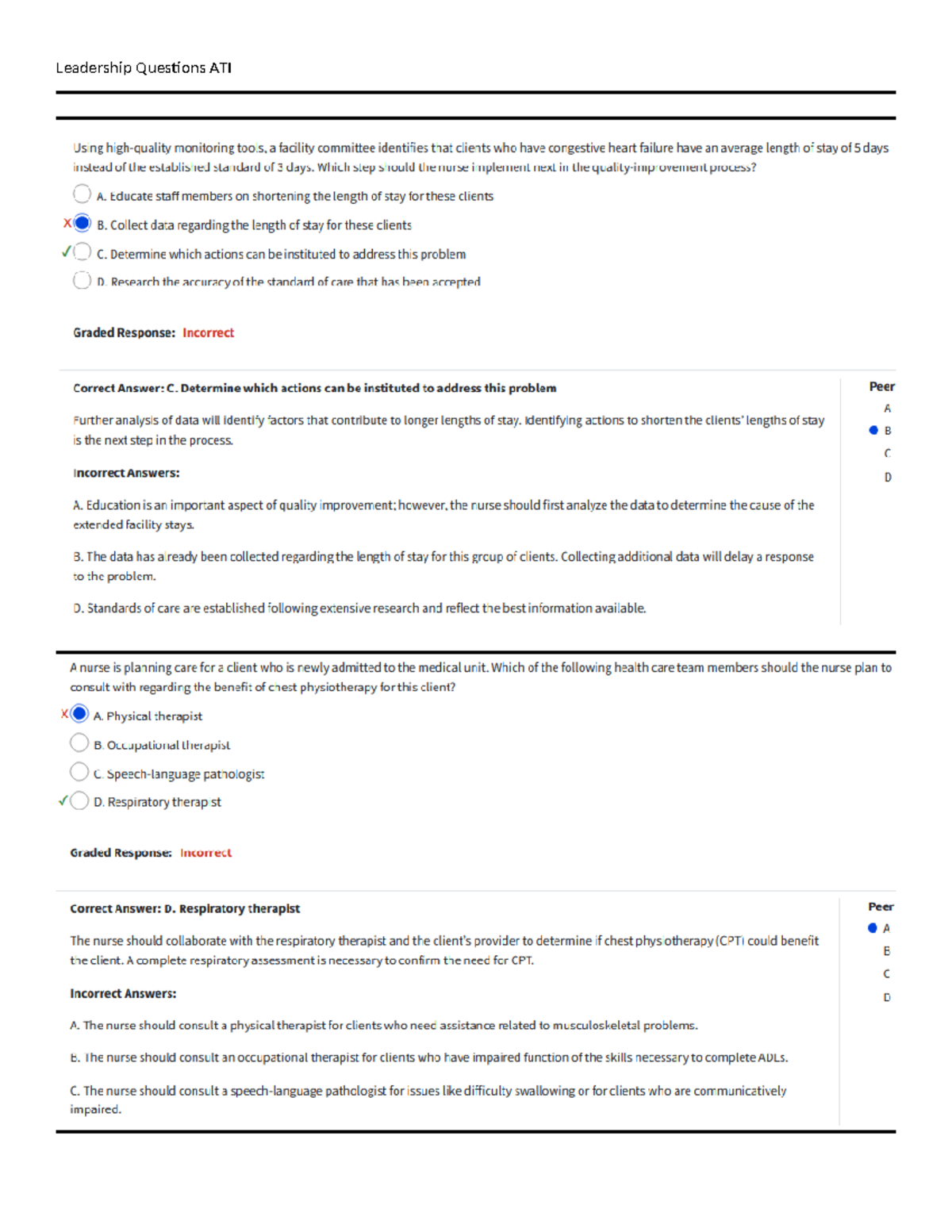 Leadership Questions - NURS 703W - Studocu
