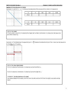 MATH201-brief-calculus - MAT 201 Brief Calculus I Practice Test 2 For ...
