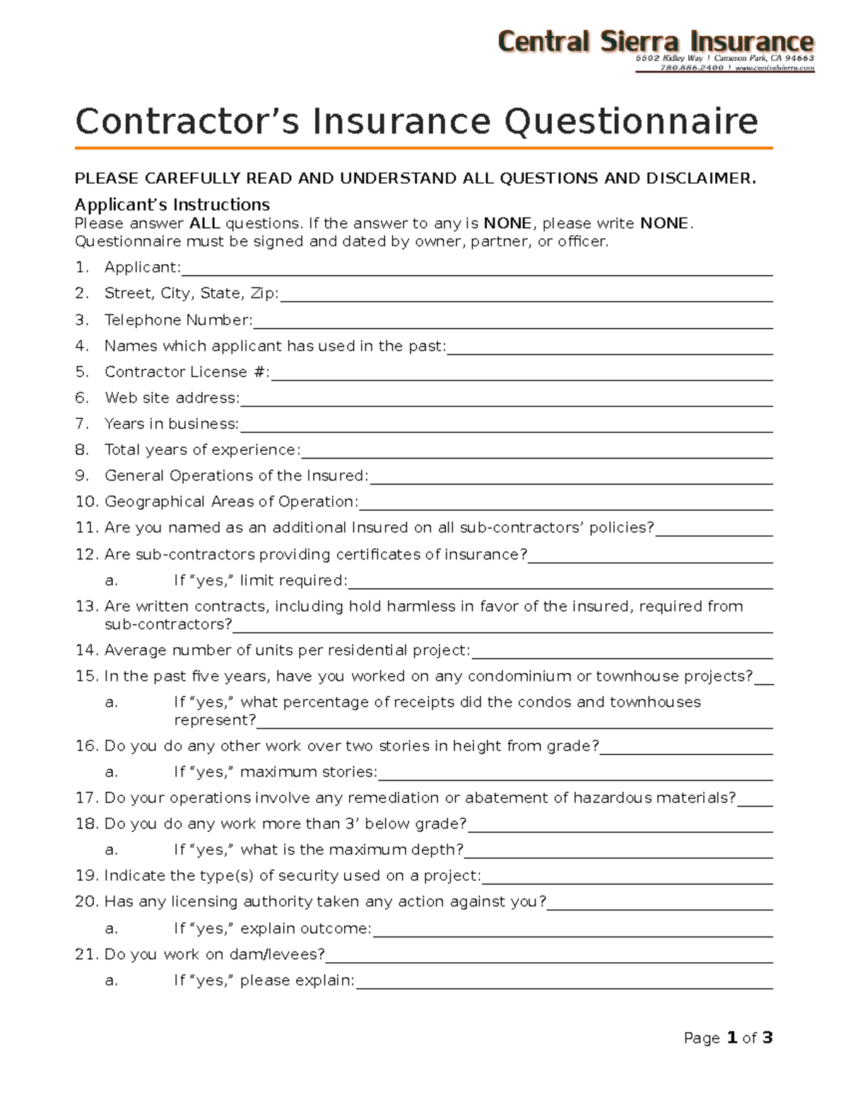 Herbert.Seto-Insurance Questionnaire-02 - Contractor’s Insurance ...