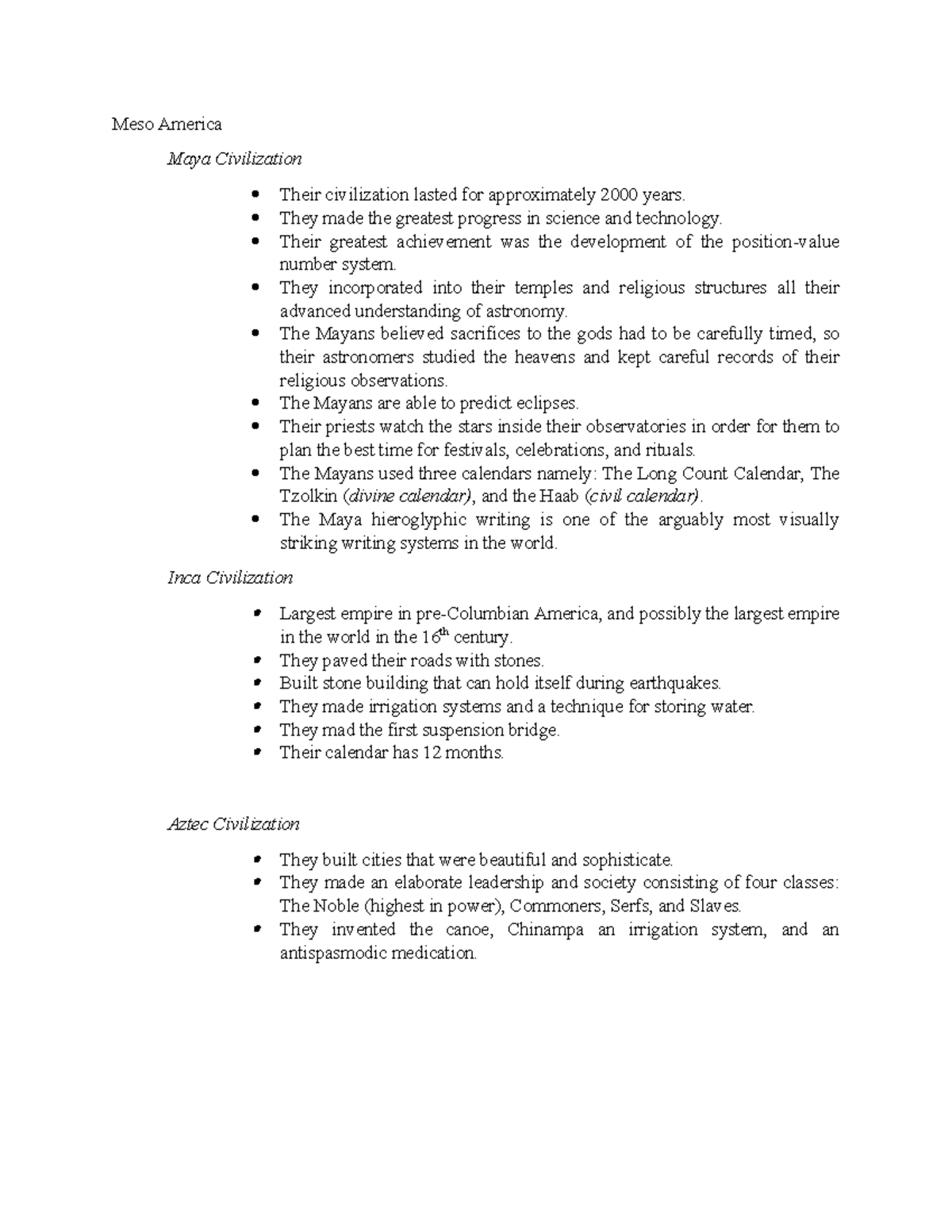 Meso America - Meso America Maya Civilization Their civilization lasted ...