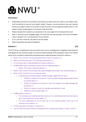 Study Unit 17 - Judicial Notice - STUDY UNIT 17: JUDICIAL NOTICE ...
