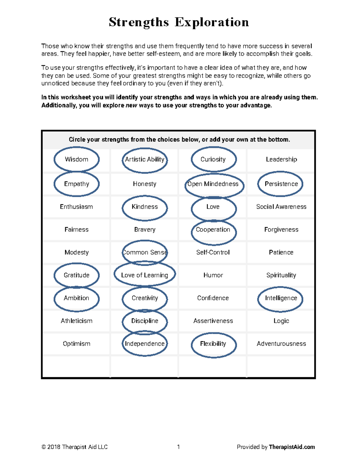 Strengths Exploration - Those who know their strengths and use them ...