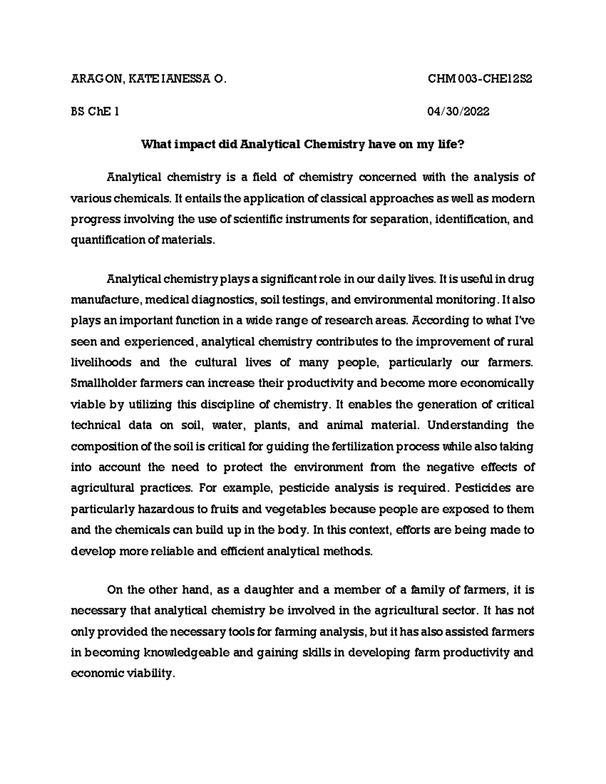 Aragon Anachem - PROBLEM SOVING ABOUT ANALYTICAL CHEMISTRY - ARAGON ...