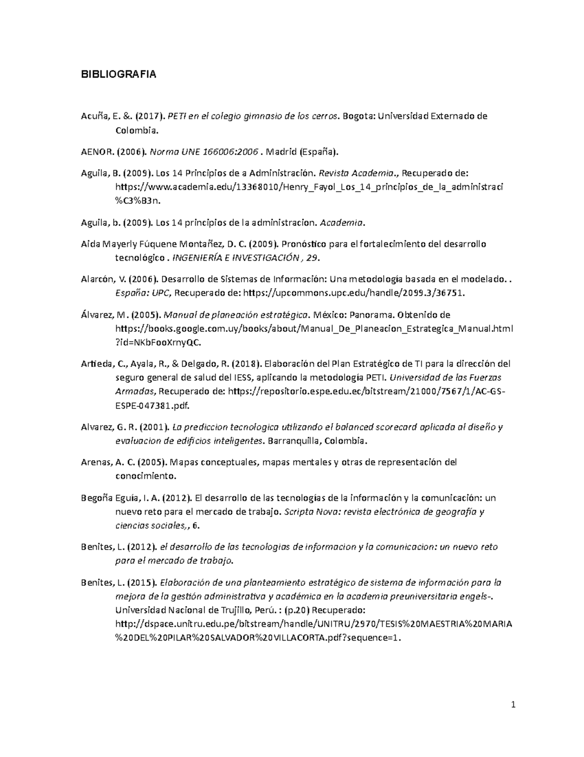 Bibliografia - ssjkskbjbkbkbkbk - BIBLIOGRAFIA Acuña, E. &. (2017 ...