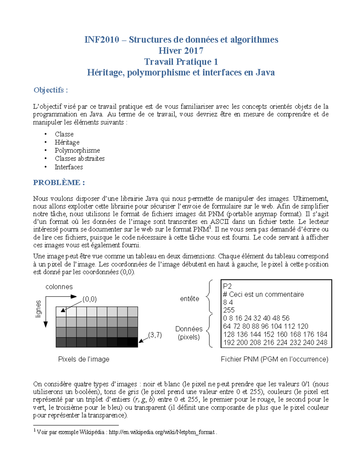 Lab1- TP corrigé avec bonne note - INF2010 – Structures de données et algorithmes Hiver 2017 ...