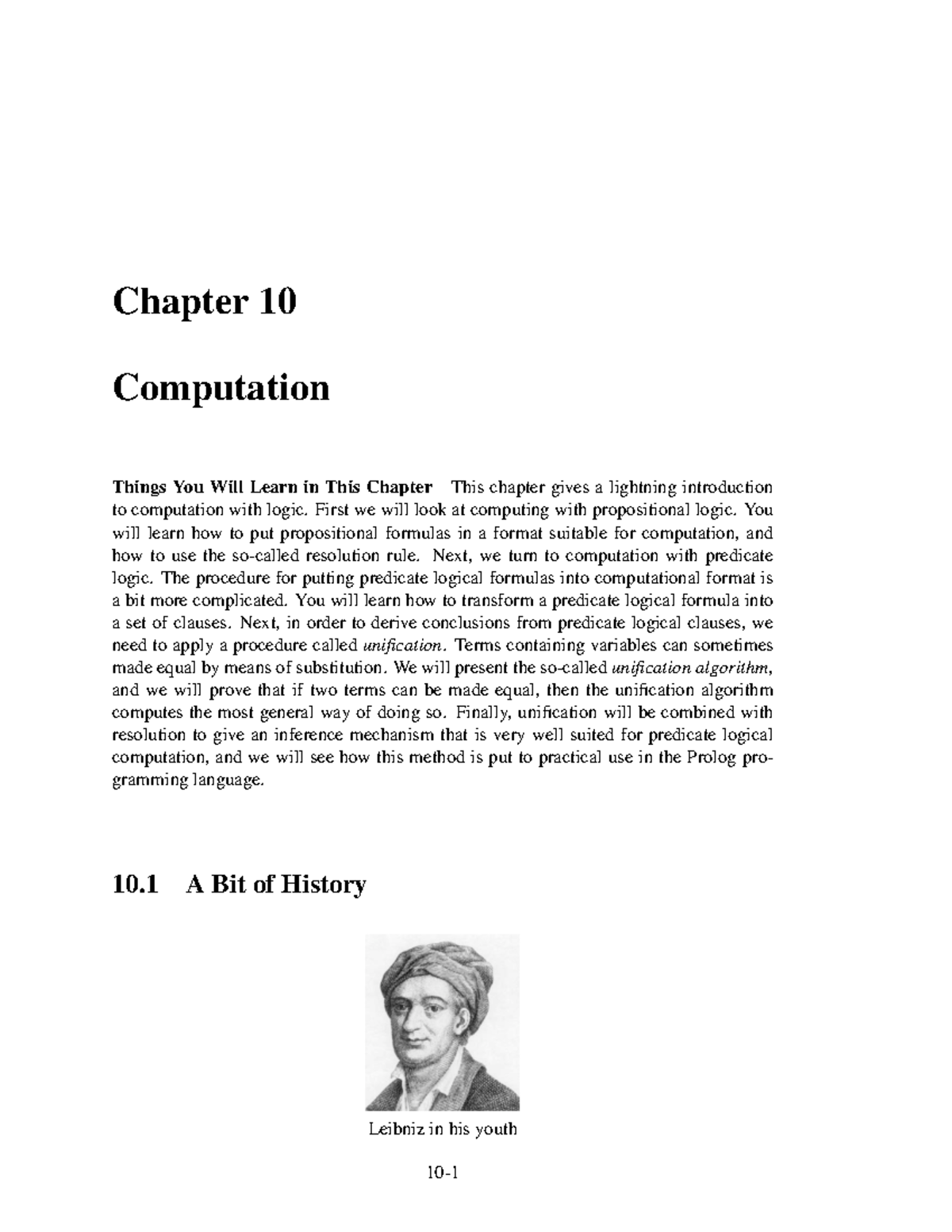 Ch10 - Chapter of the book logic in action - Chapter 10 Computation Things You Will Learn in ...