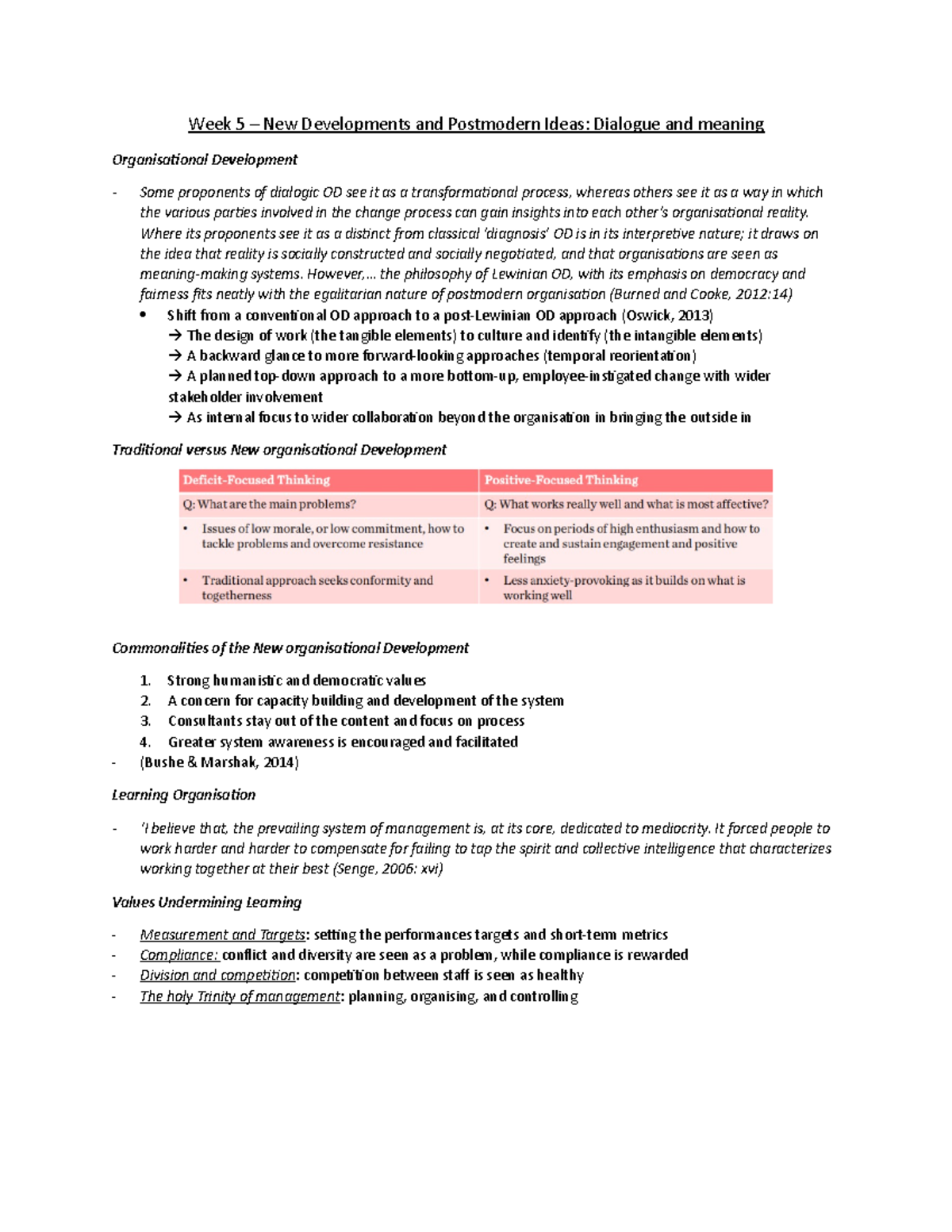 Week 5 - New developments and postmodern ideas - Dialogue and meaning ...