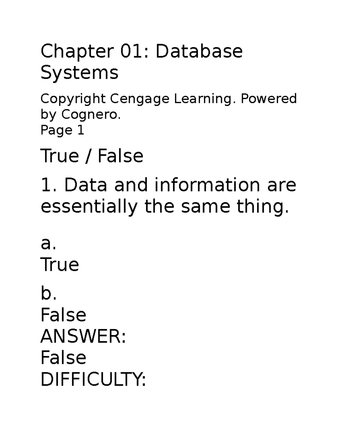 Chapter 01 - MyDocument - Chapter 01: Database Systems Copyright Cengage Learning. Powered by ...
