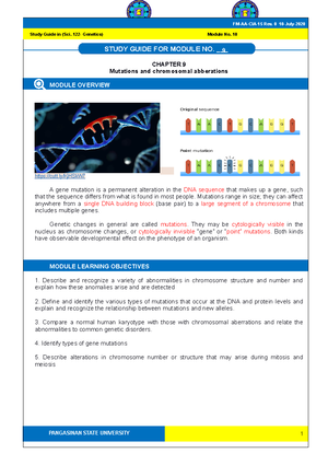Study guide 5 Multiple alleles - PANGASINAN STATE UNIVERSITY Study ...