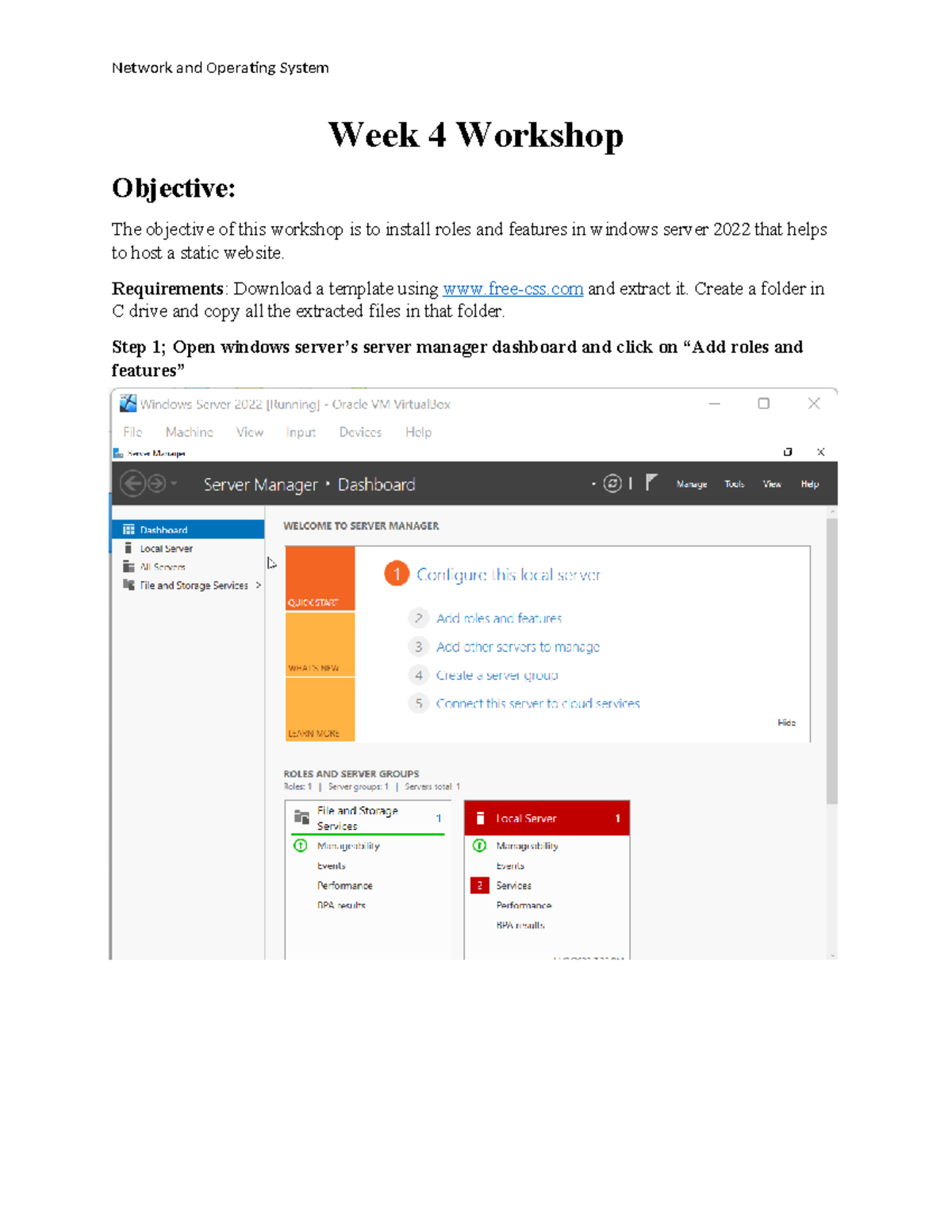 Week-4 Workshop - Week 4 Workshop Objective: The objective of this ...